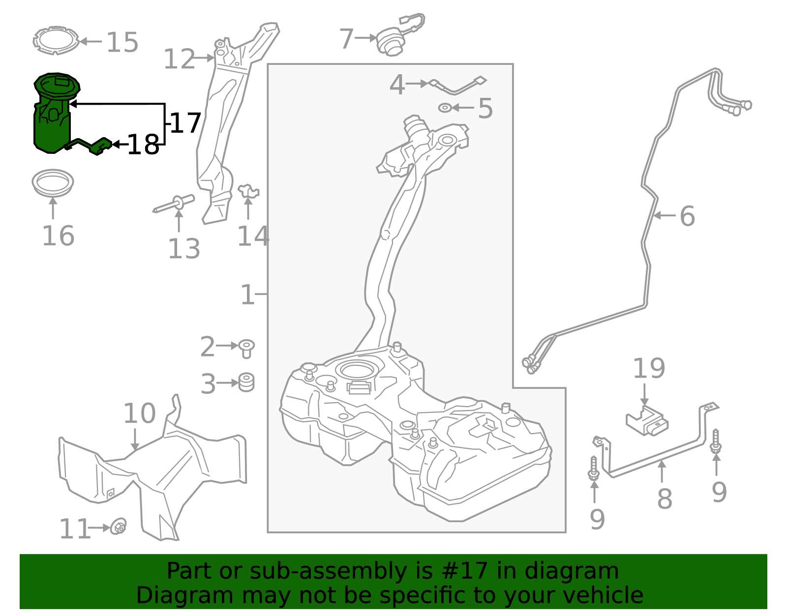 5QF-919-087-S - Fuel Pump Assembly 2019-2025 Audi Q3 | Audi OEM Parts Guy