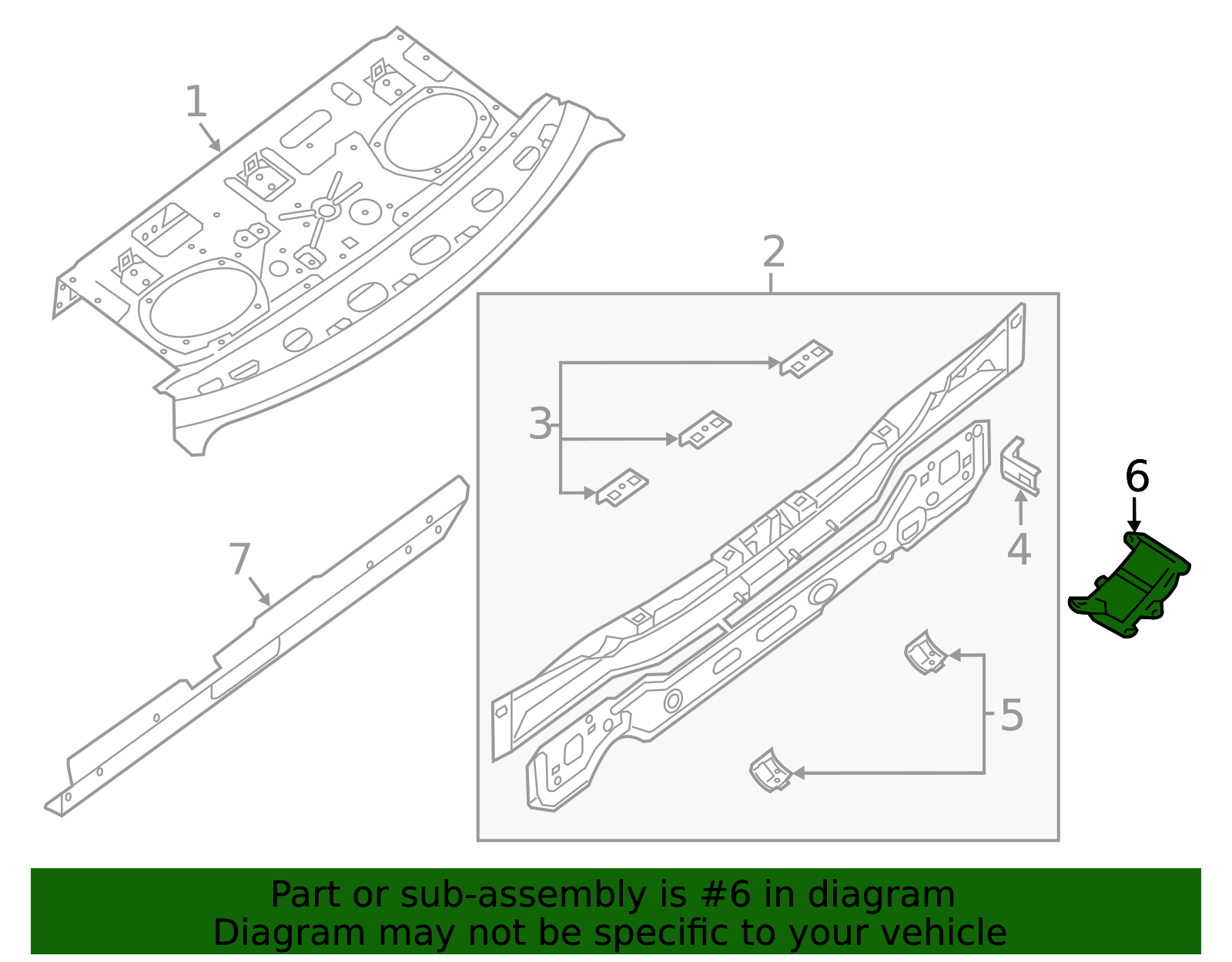 748B0-3SH0A - Gusset Official Nissan Parts Store