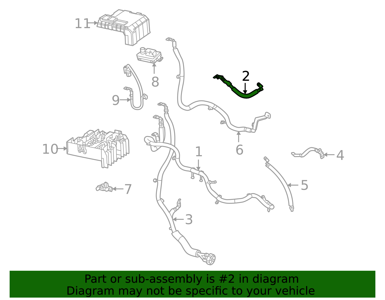 2025 GM Battery Cable 87821665 GM | GMPartsDirect.com