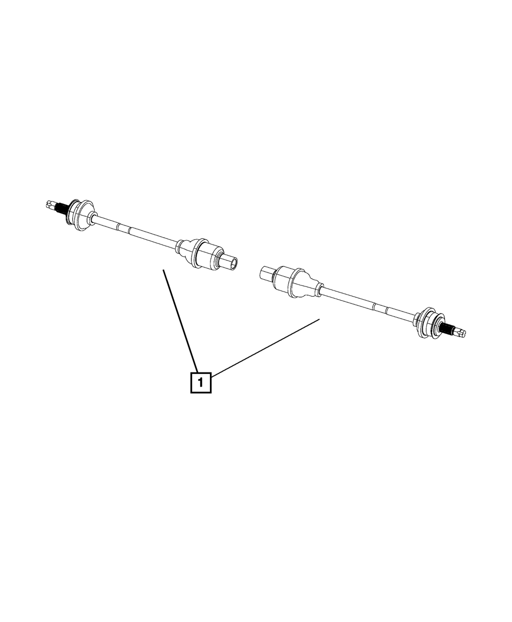 68287864AC - Axle Half Shaft, Right 2017-2026 Jeep Compass | The ...