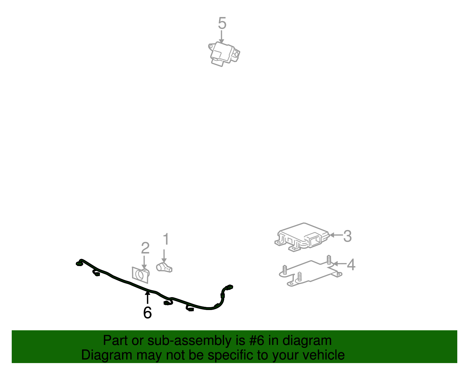 2007-2014 GM Rear Object Alarm Sensor Wiring Harness 22899760 | Capital ...