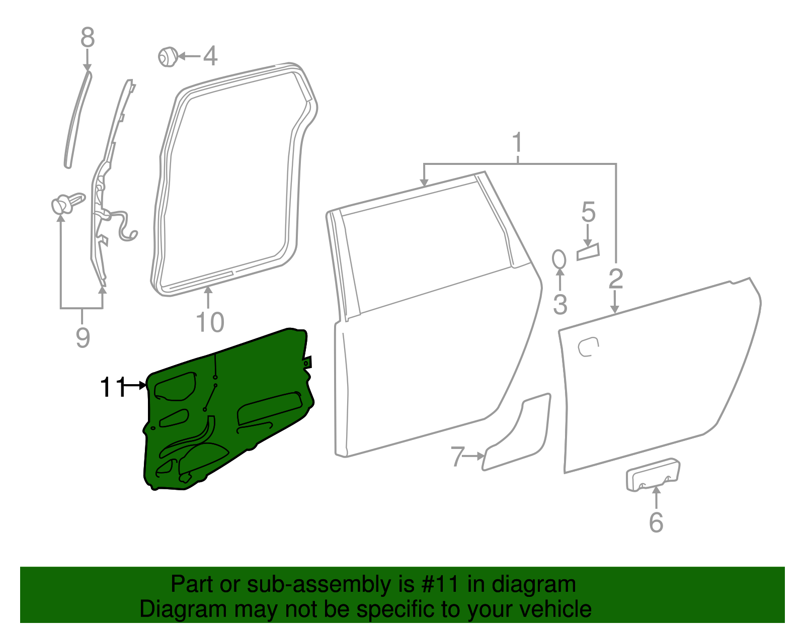 67851-08020 - High-Quality Door Water Deflector for 2011-2020 Toyota ...