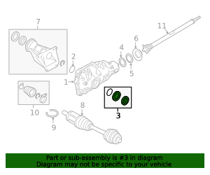 31-50-8-860-349 - Drive Axle Shaft Seal | Buy BMW Parts Now