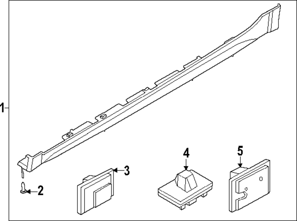 87751-M7000 - Rocker Molding 2020-2024 Kia Forte | Kia.Parts Store
