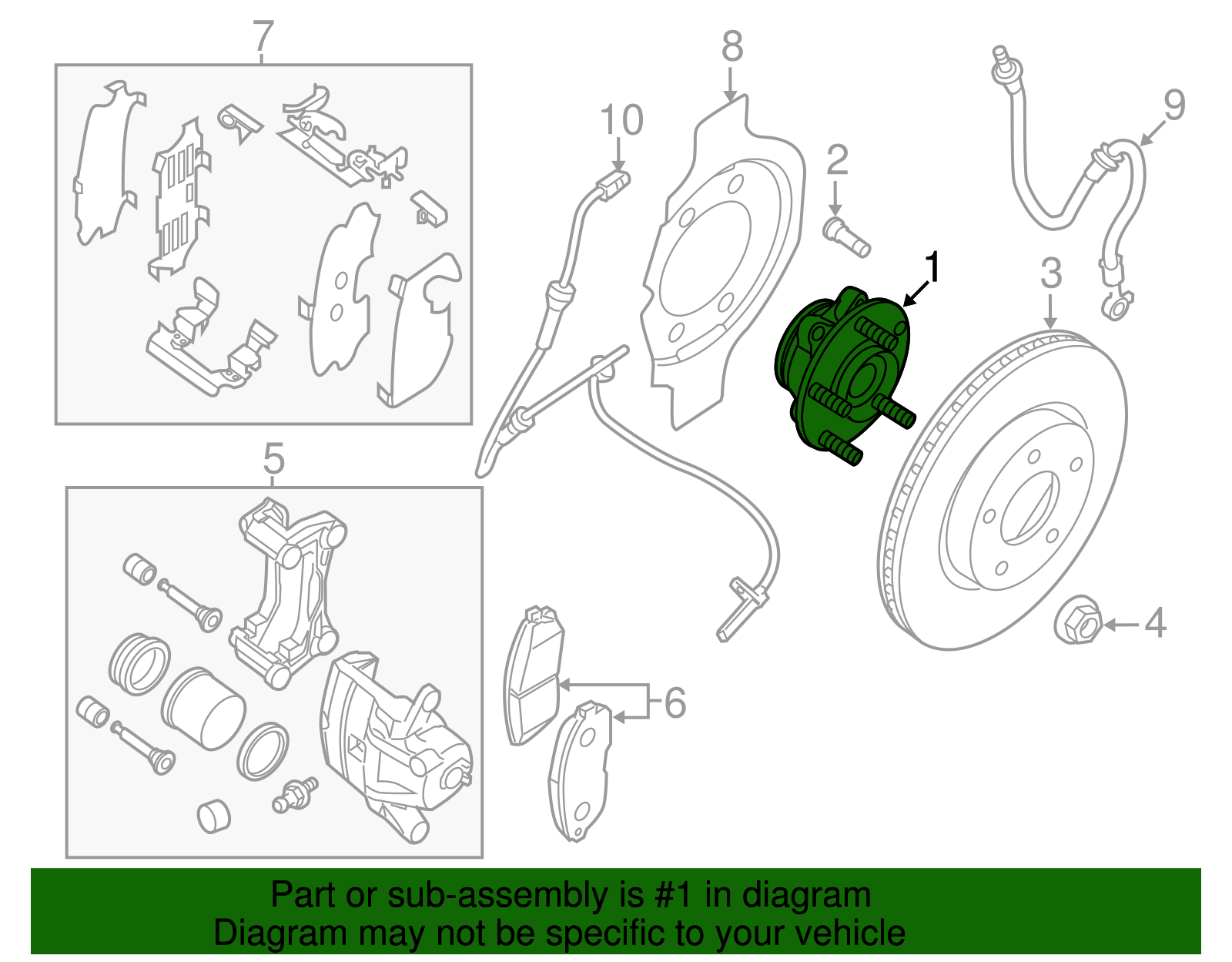2007-2008 Nissan Altima Value Advantage™ HUB ASSY FRONT D0202-ZX00JNW ...