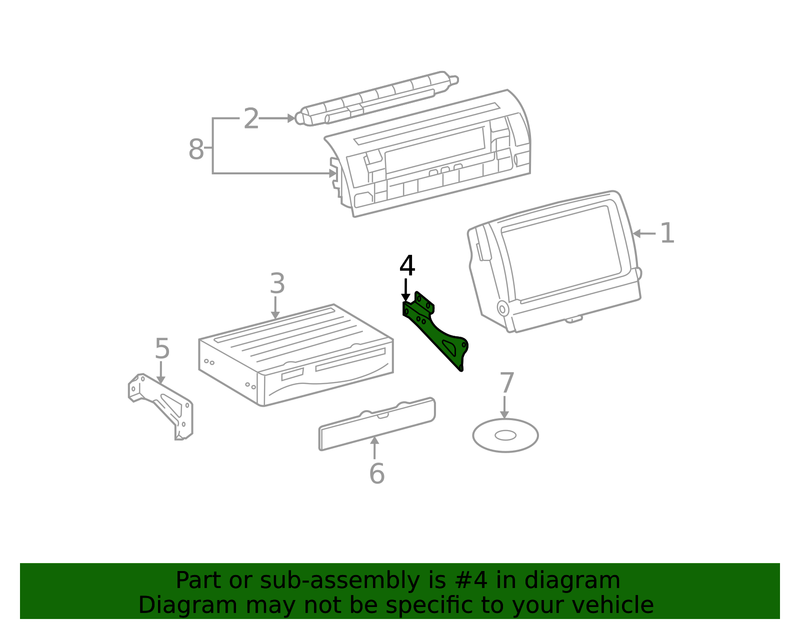 86274-24261 - High-Quality GPS Navigation Control Module Bracket for ...