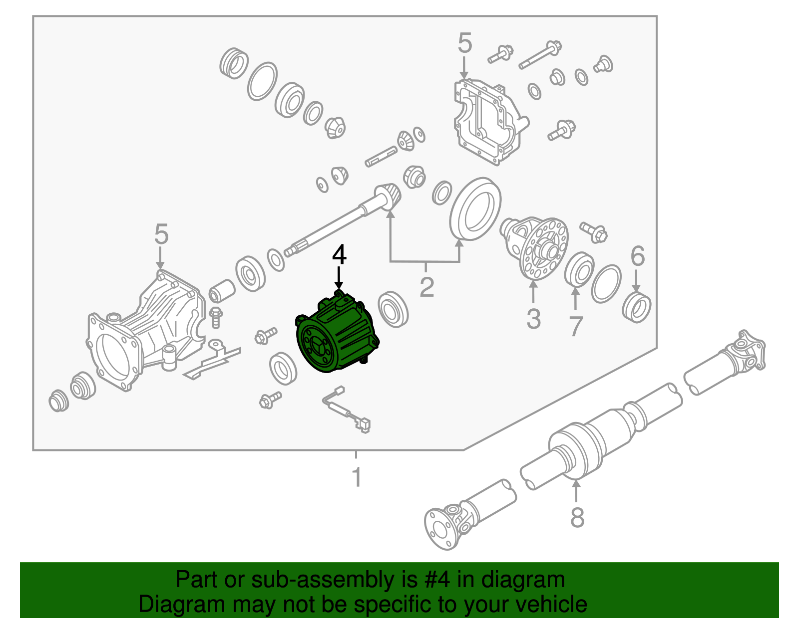 Genuine Rear Final Drive Coupling Assembly (l34 Z52 T32 J11) - 38761-4BF1A | NissanParts.cc ...
