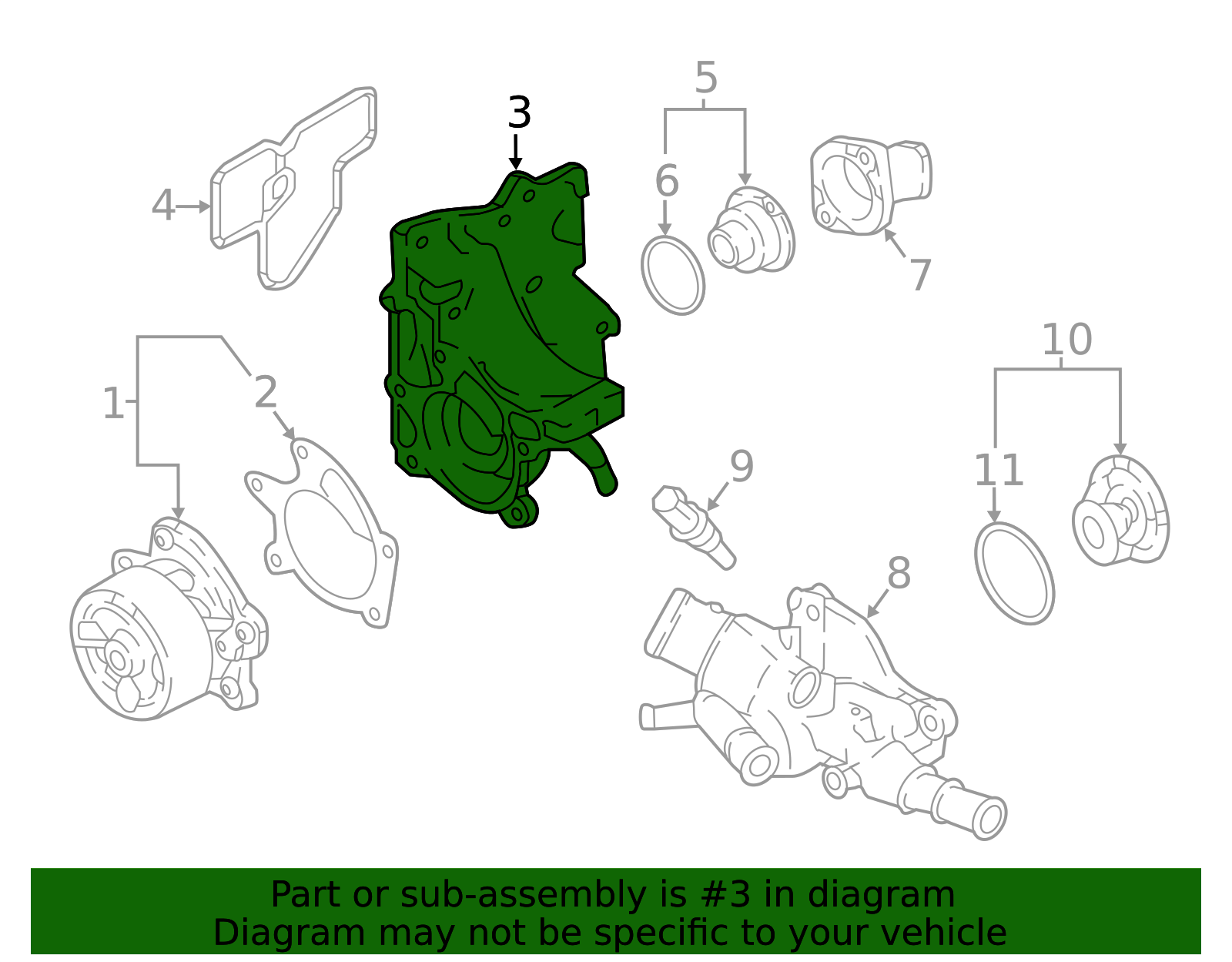2017-2023 Nissan Thermostat Housing 11061-4EF0A | OEM Parts Online