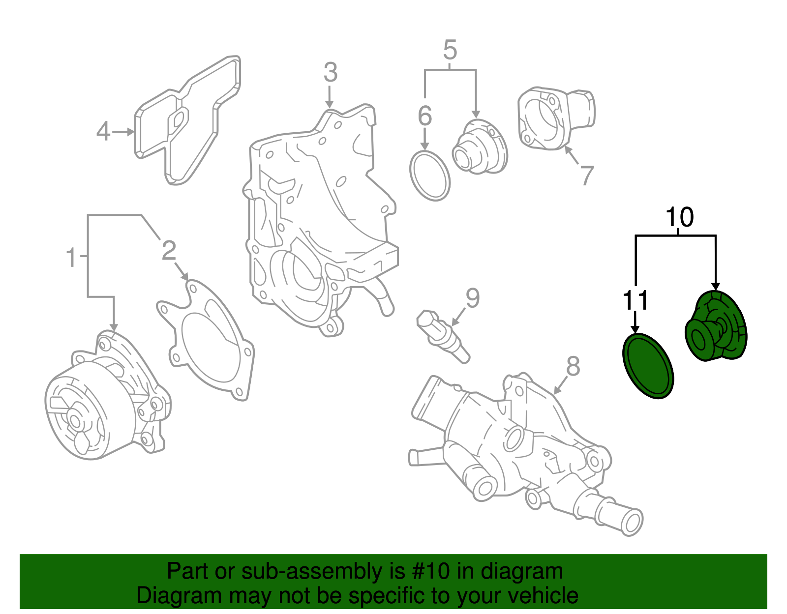 2012-2023 Nissan Water Valve 21230-3RC0A | Team Nissan Inc.