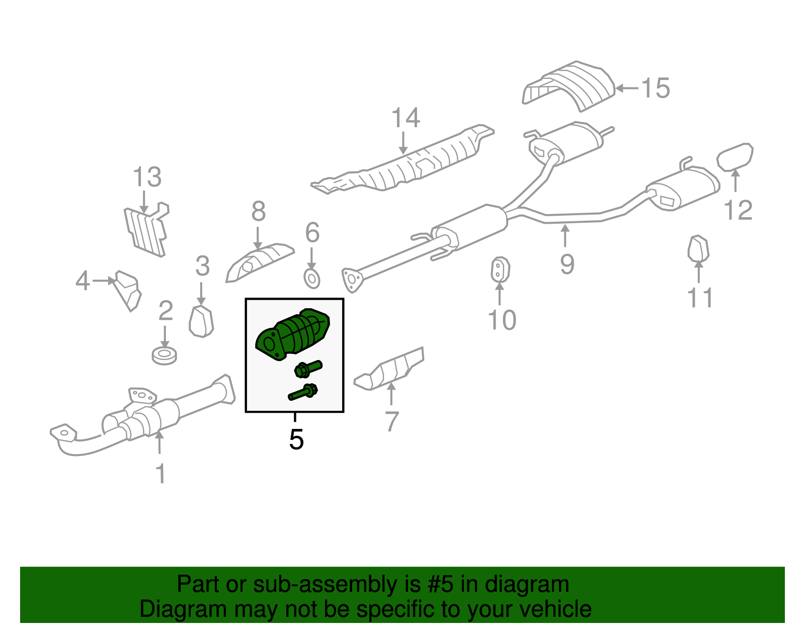 OEM Honda Catalytic Converter For 2012-2015 Honda - Part# 18160-RN0-A10 ...