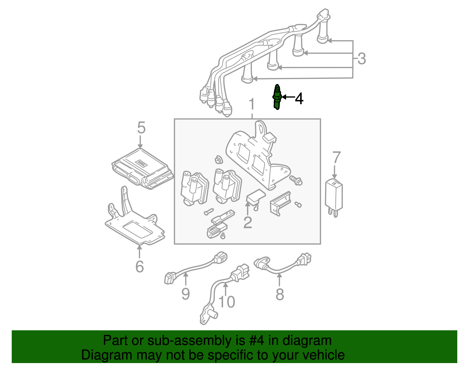 1999-2009 Hyundai Spark Plug 27410-37100 | OEM Parts Online