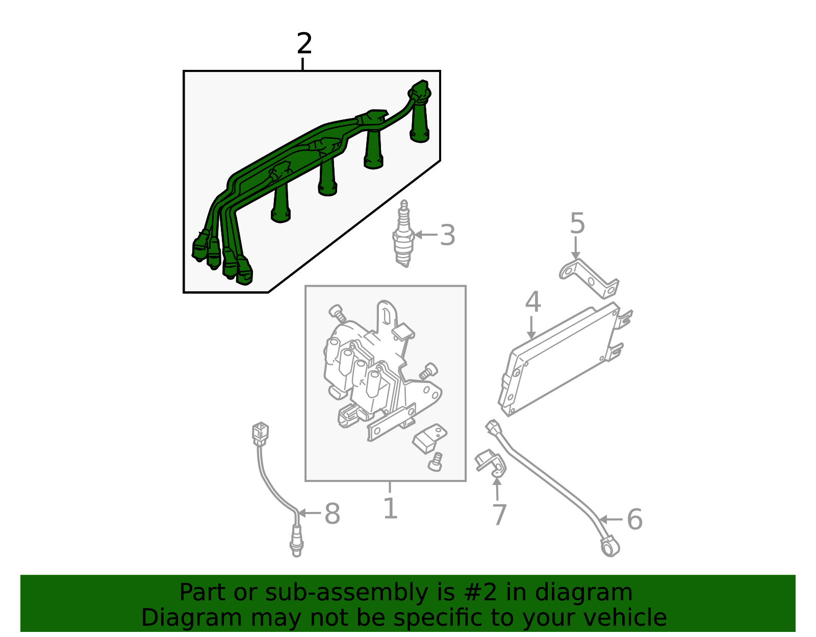 27420-23700 - Spark Plug Wire 2004-2011 Kia | Kia.Parts Store
