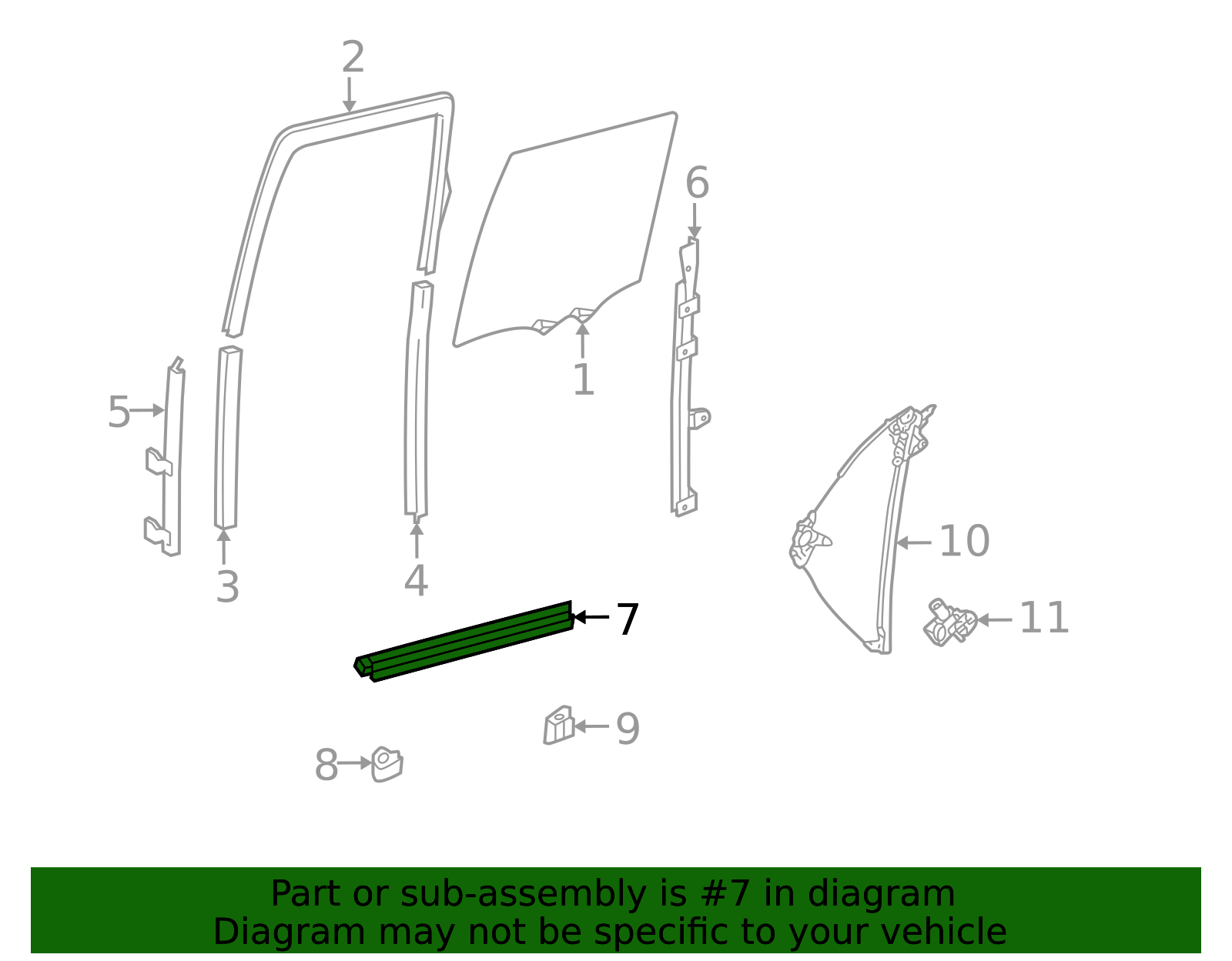 Belt Weatherstrip - Window Seal Protection 68173-0C070 | AutoNation Parts