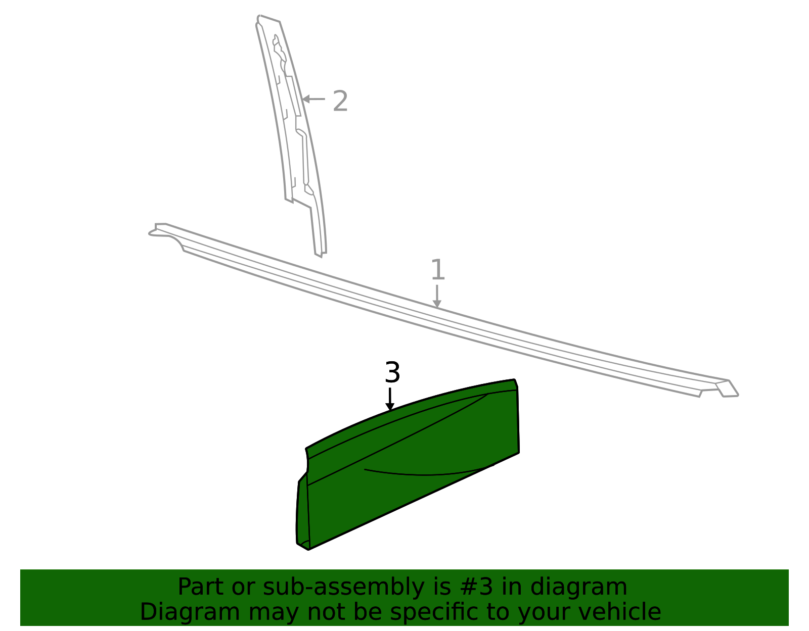 2023-2025 Volkswagen ID.4 Lower Molding 11K-854-939-9B9 | QuirkParts