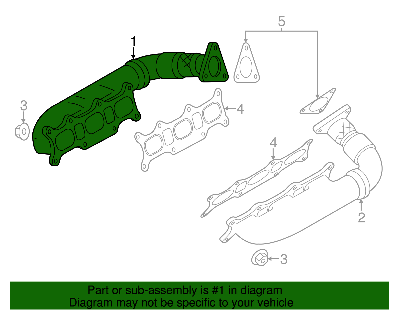059-253-034-BP - Exhaust Manifold 2013-2016 Audi | Audi OEM Parts Guy