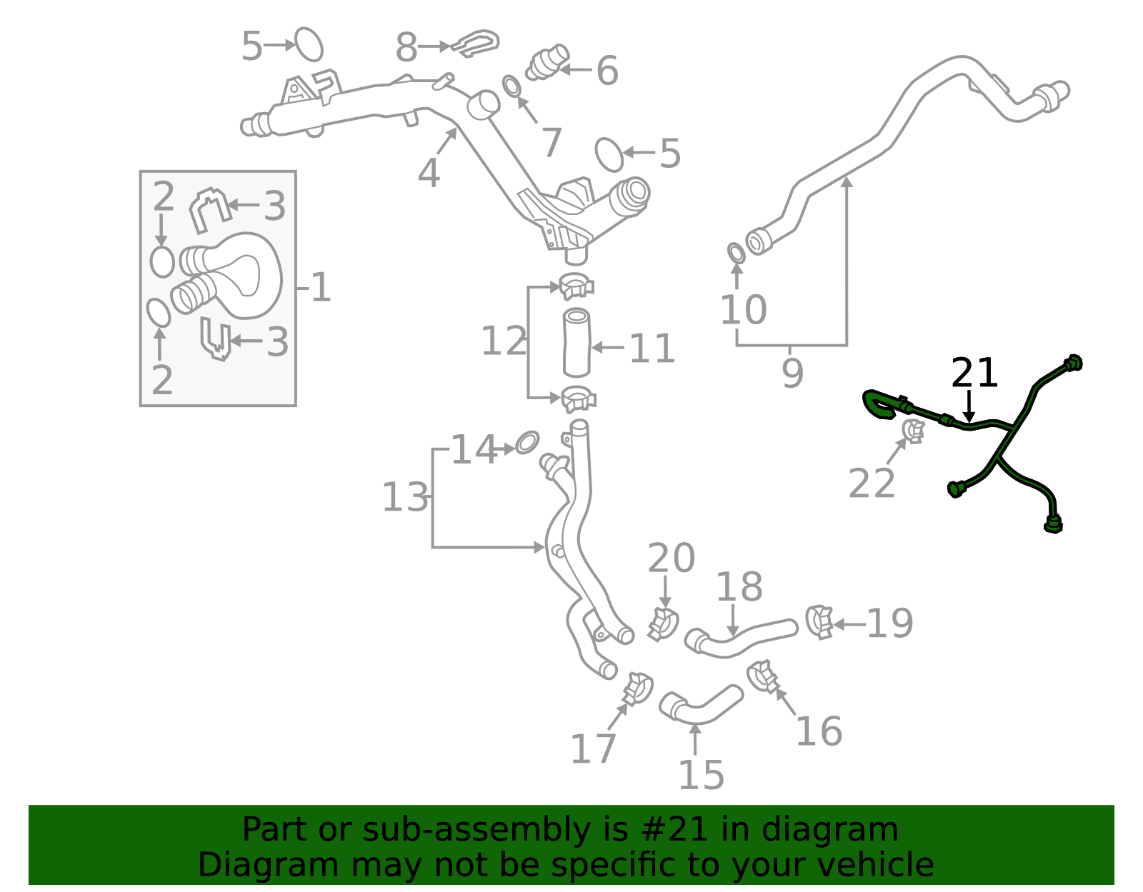 8R0-121-081-AN - Overflow Hose 2013-2017 Audi | Audi OEM Parts Guy