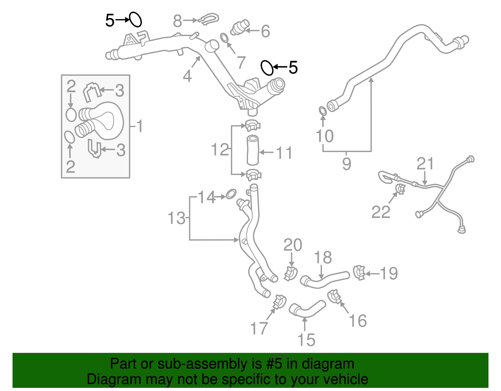 Genuine Audi 06E-121-119-K | Water Pipe O-Ring | FREE Shipping on Most ...