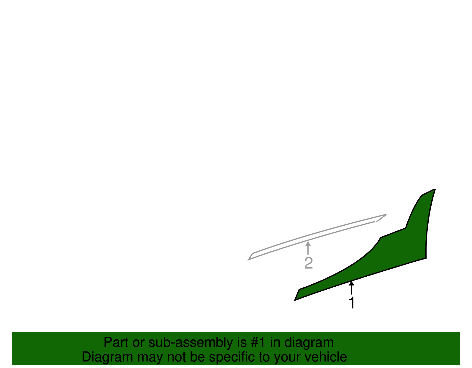 2014-2019 Chevrolet Corvette Passenger Side Rocker Panel Rear Molding ...