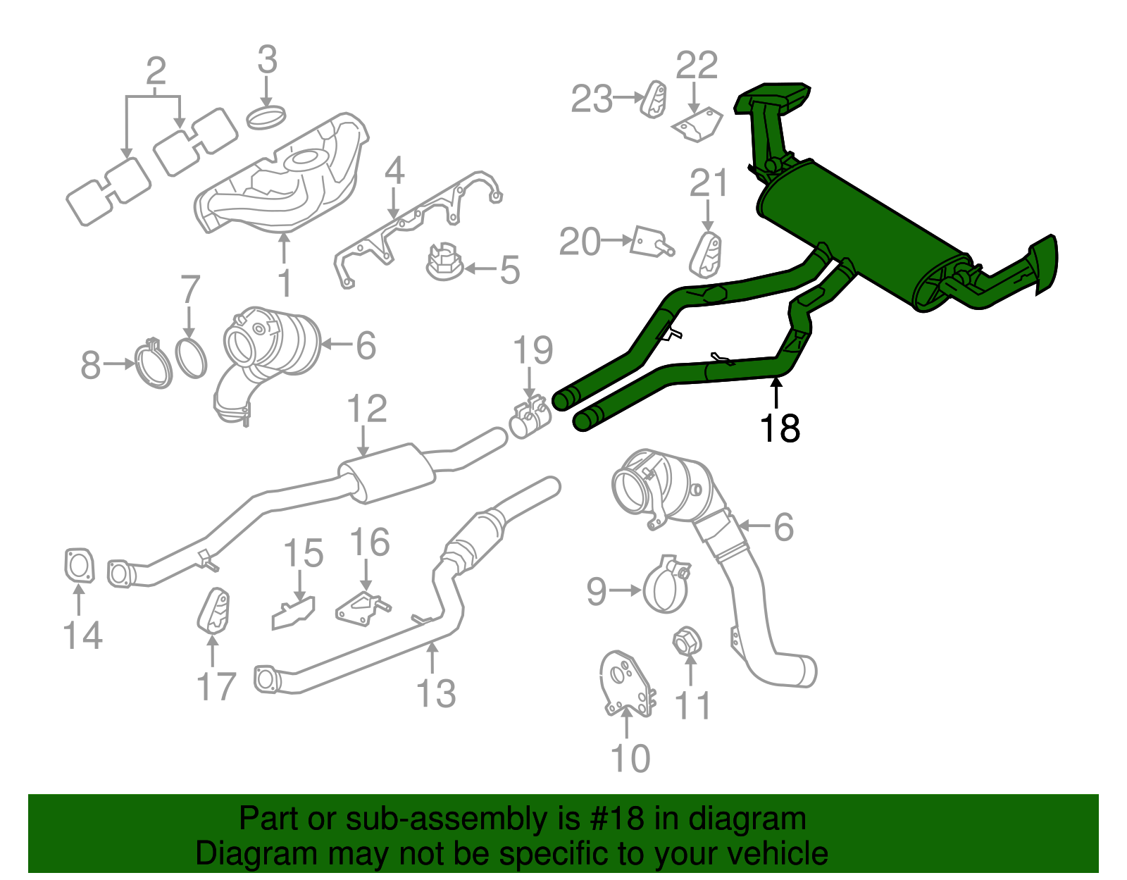 18307645677 - 2014-2018 BMW X5 Rear Muffler (18-30-7-645-677) | BMW of ...