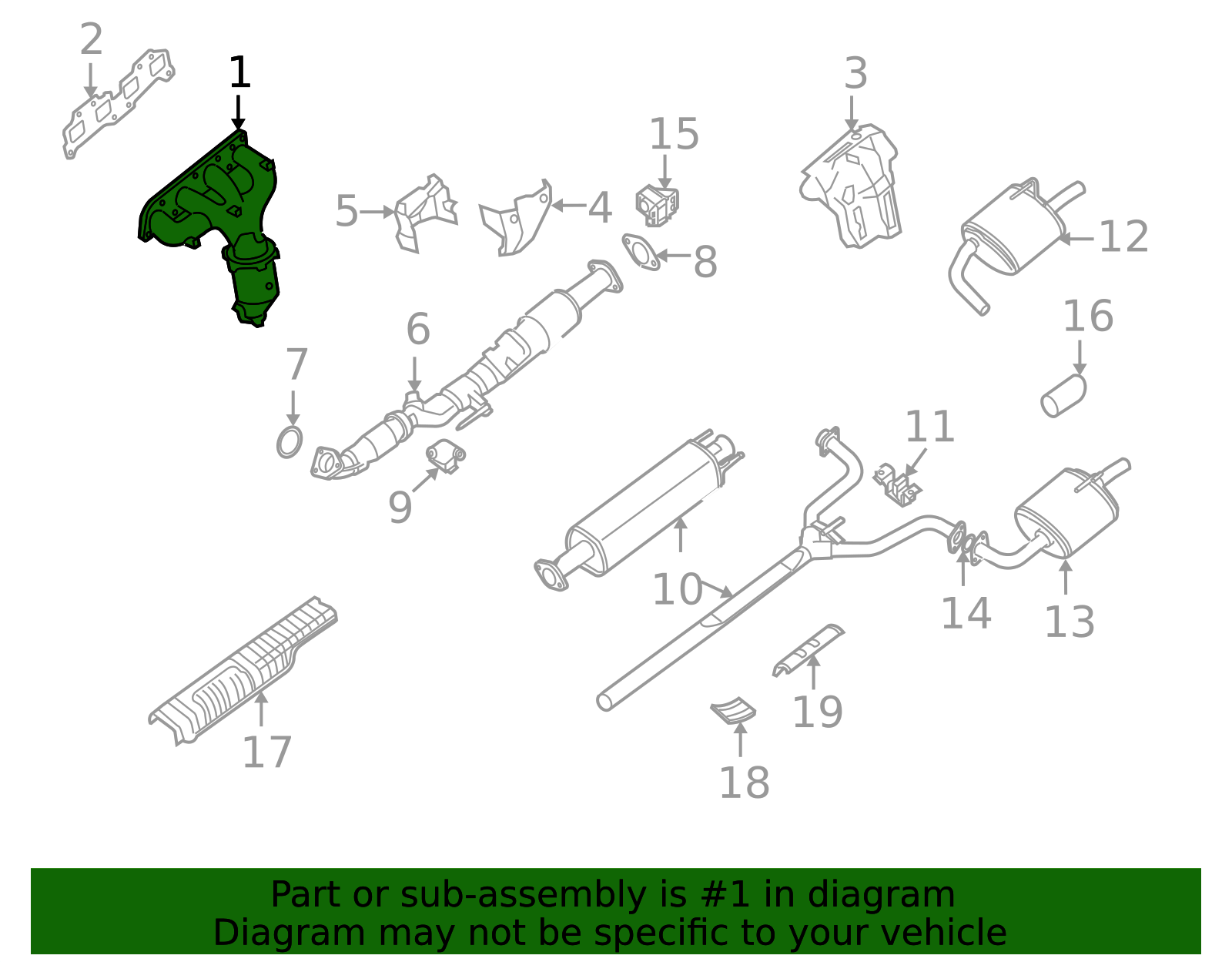 140E2-ZX31E - Exhaust Manifold 2010-2013 Nissan Altima | Official ...