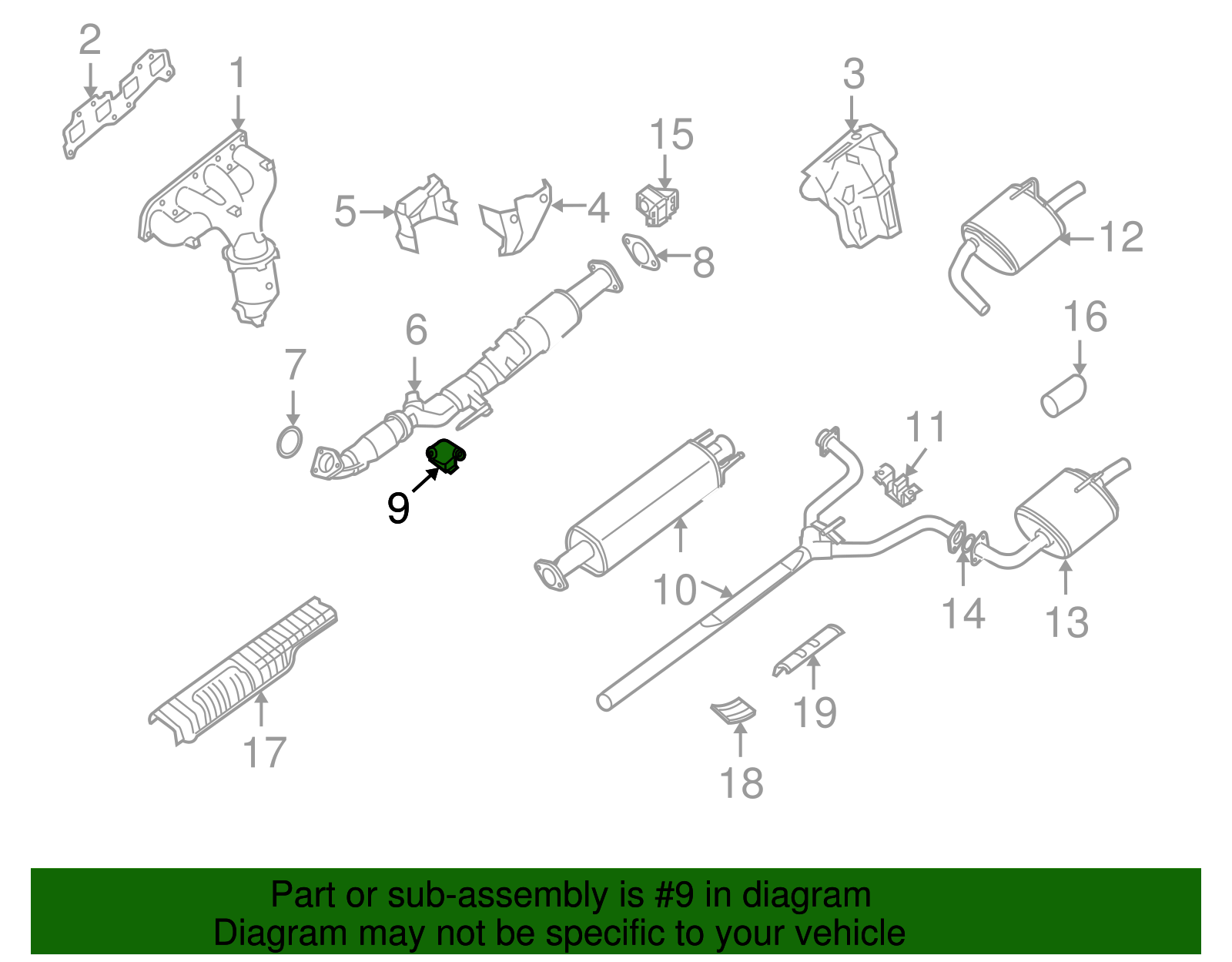2007-2018 Nissan Altima Front Muffler Mount 20621-JA000 | Bill Kay ...