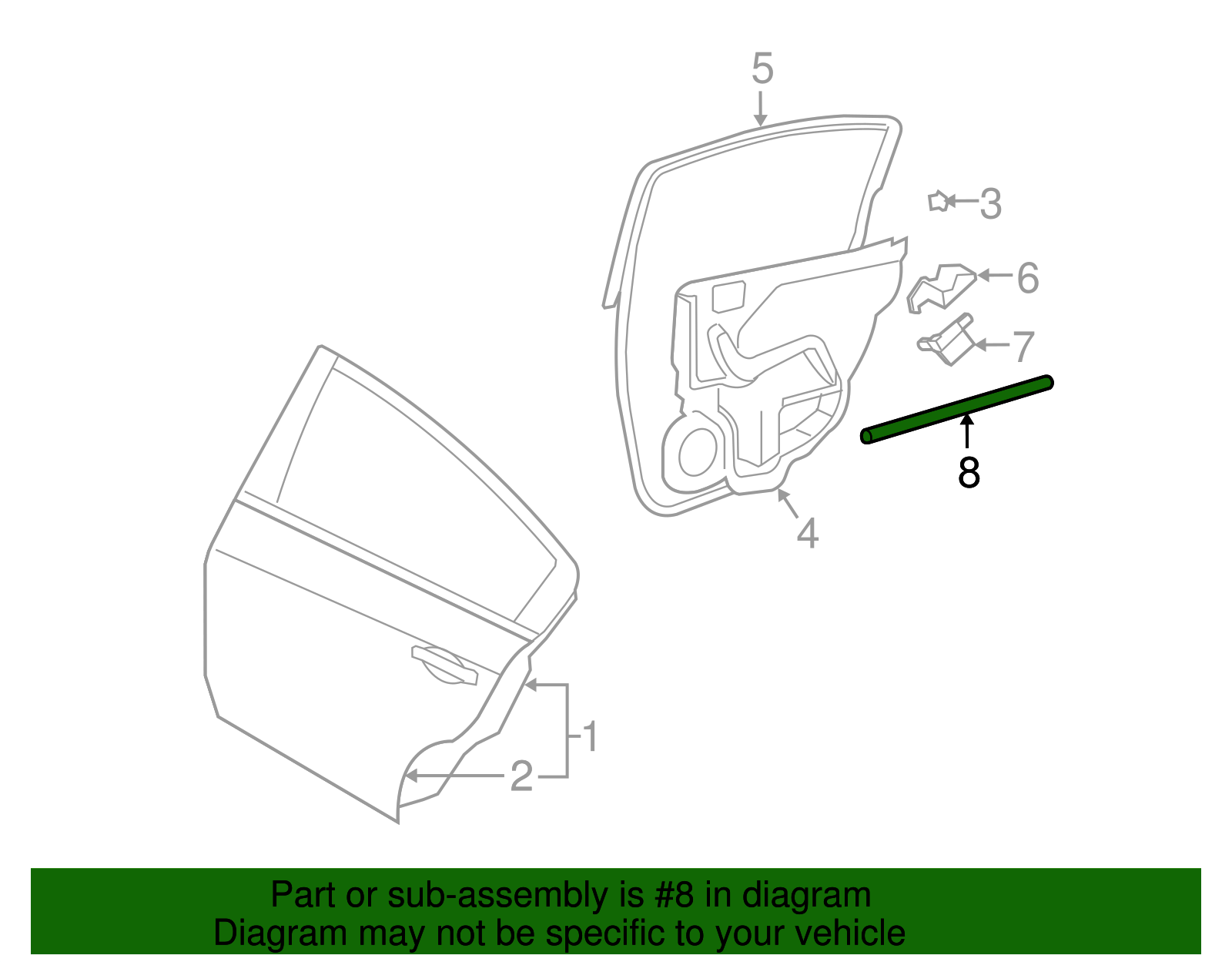 2007-2012 Nissan Altima Lower Seal 82839-JA000 | Bill Kay Nissan Parts