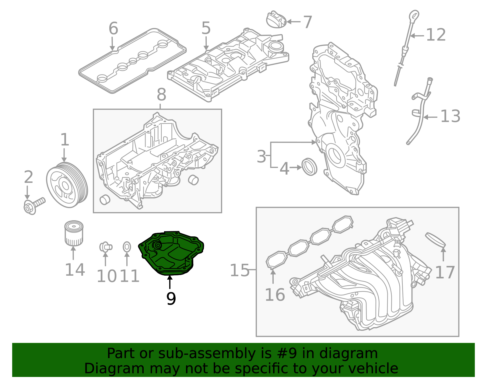 11110-6LB0B - Oil Pan - 2020-2025 Nissan | Nissan OEM Parts Direct
