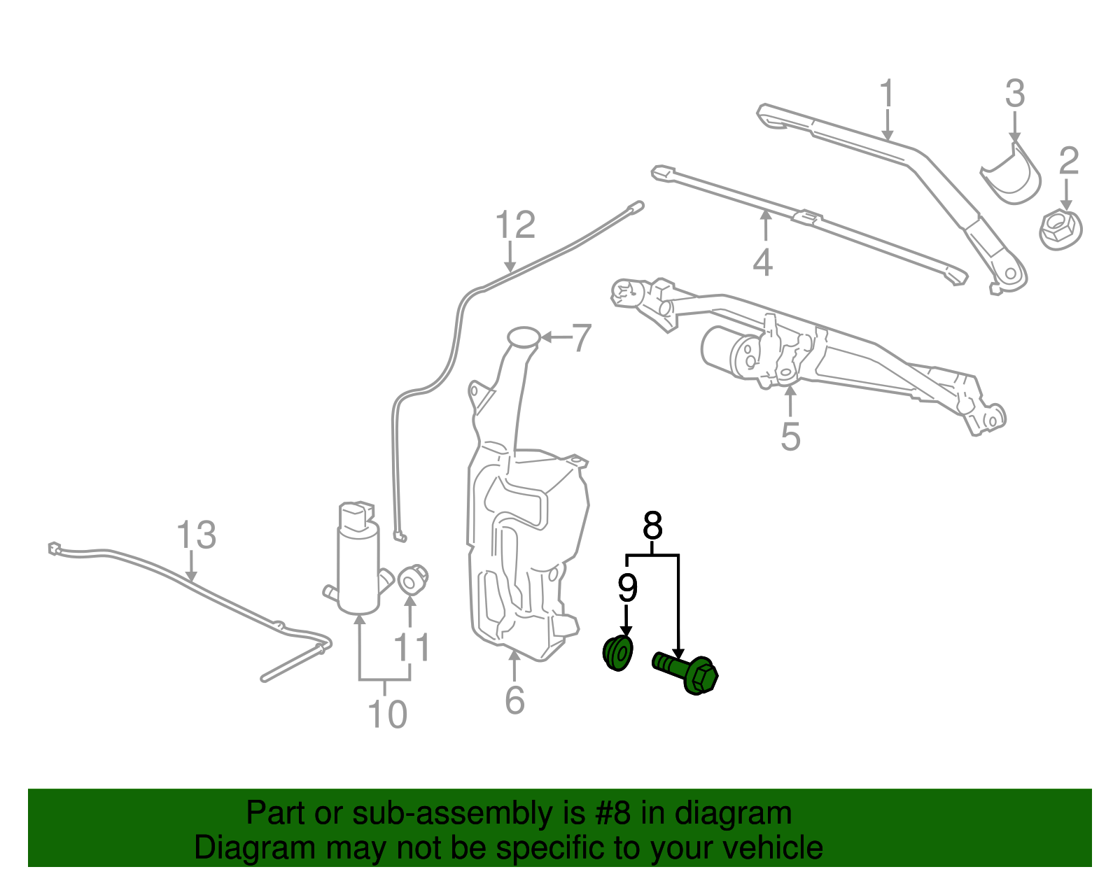 2010-2014 GM Windshield Washer Fluid Level Sensor Kit 22845370 | Shop ...