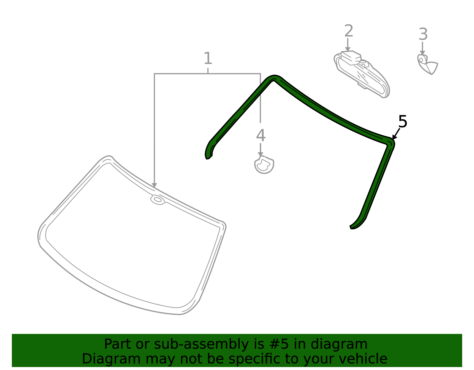 86131-4D500 - Reveal Molding 2006-2014 Kia Sedona | Kia.Parts Store