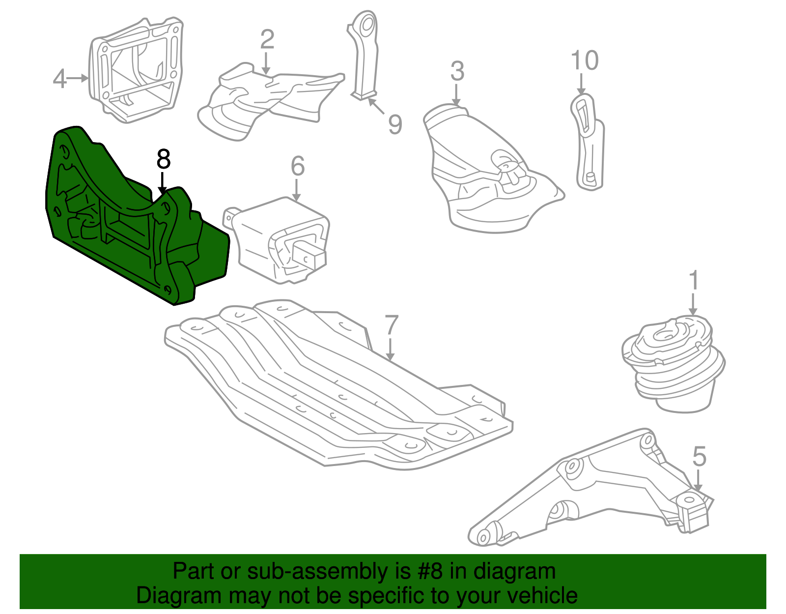 140-242-13-40 - Rear Bracket 1996-2018 Mercedes-Benz | Mercedes-Benz ...