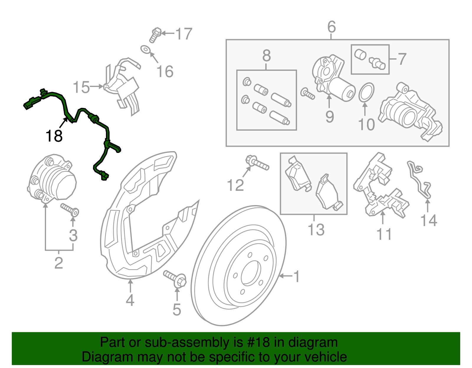 2018-2024 Ford | Motorcraft™ ABS Sensor | BRAB-565 | Walls' Ford Parts