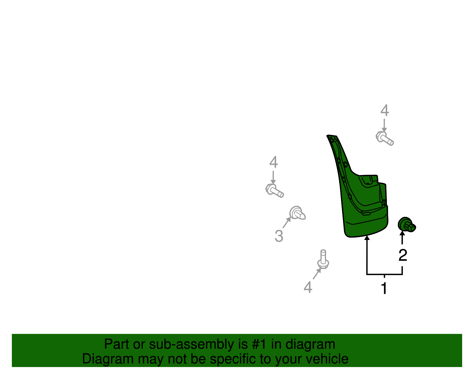 76626-60240 - Mud Guard - 2008-2011 2013-2015 Toyota Land Cruiser ...