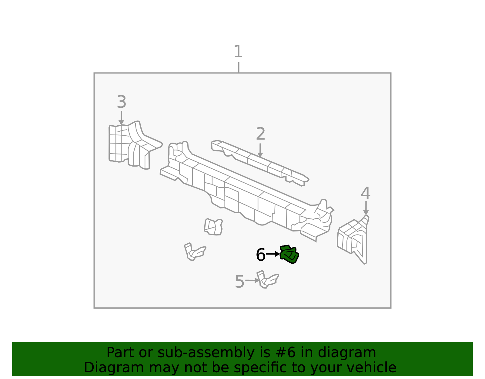 2003-2011 Honda Element Stiffener Bracket 66157-SCV-A00ZZ | Honda ...