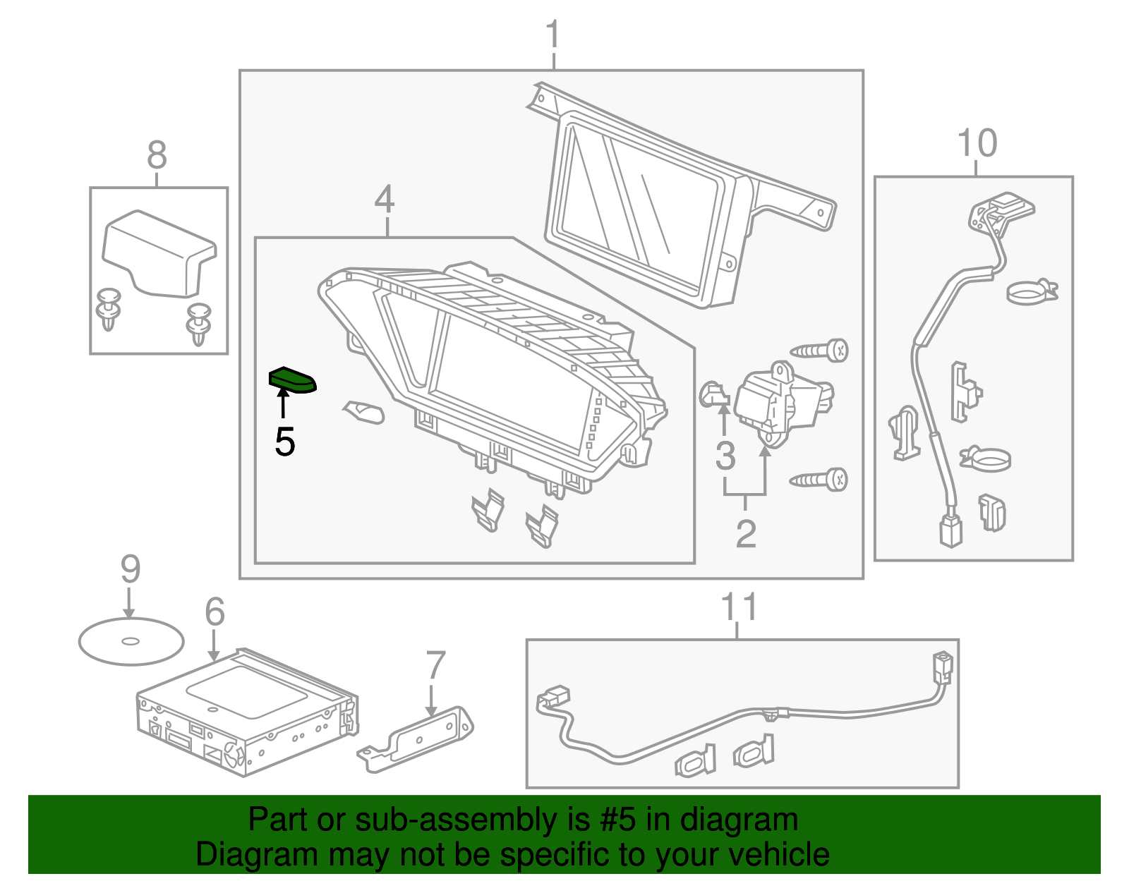 37115-TK8-A01 - Trim Panel Stopper 2014-2015 Honda Pilot | Honda Parts ...