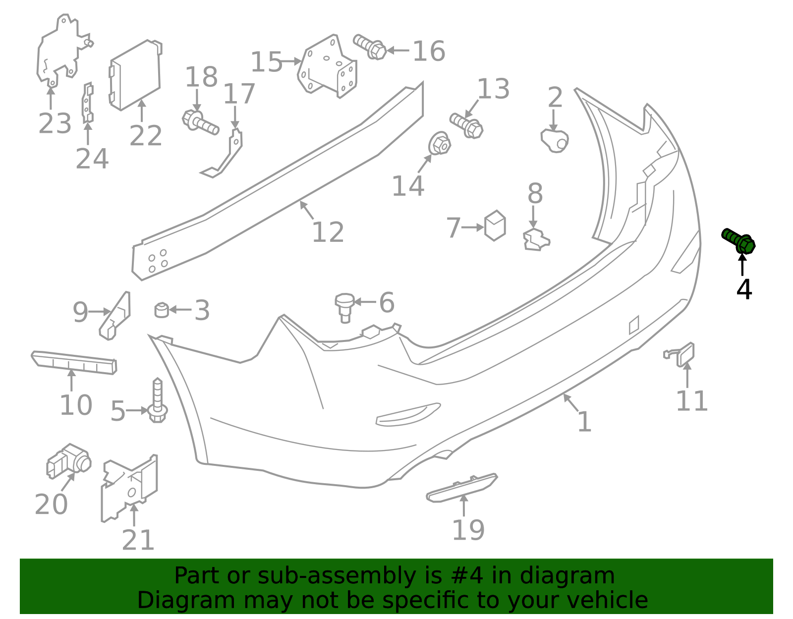 2003-2020 Infiniti Wheel Opening Molding Screw 0146600261 | Infiniti ...