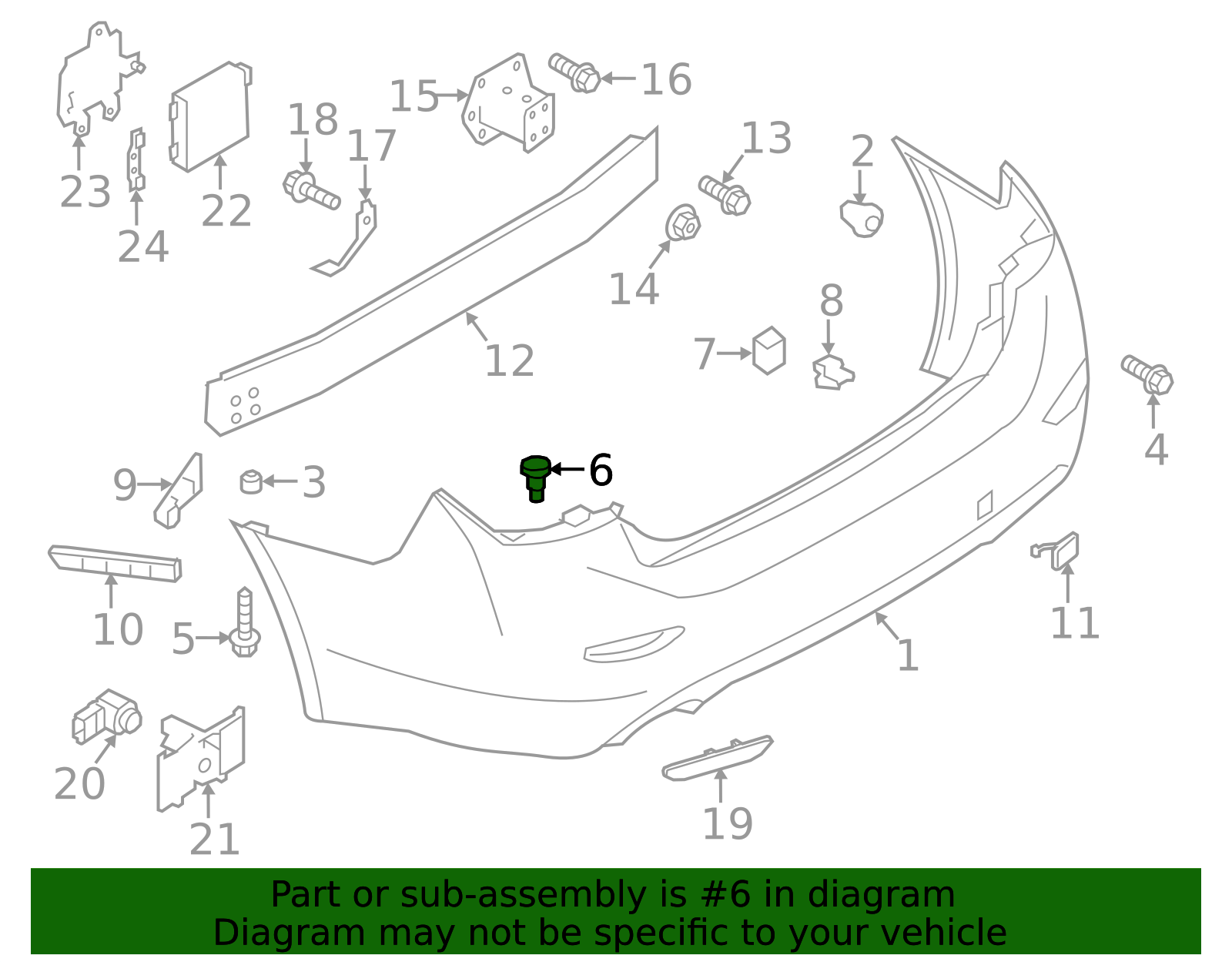 1997-2025 INFINITI Bumper Cover Clip 0155309241 | Infiniti Parts Online