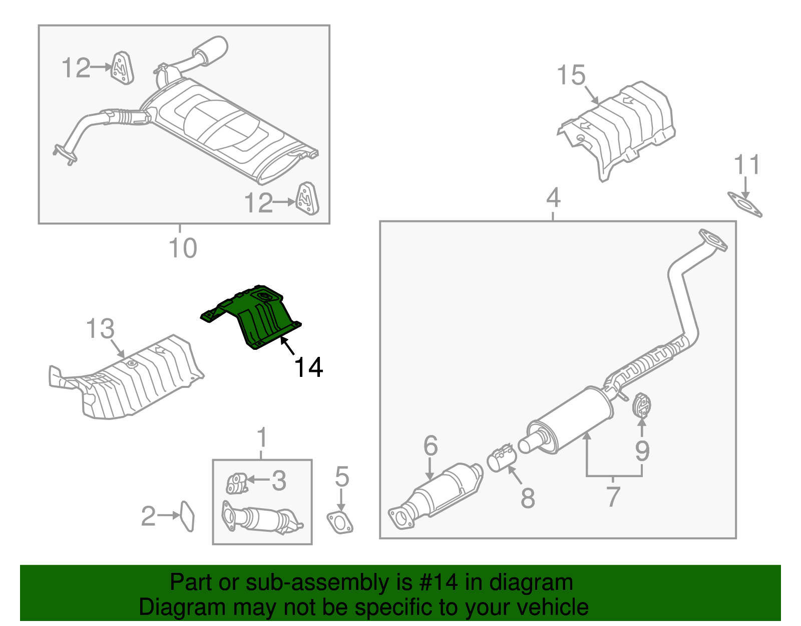 2014-2018 Kia Heat Shield 28793-A7000 | TascaParts.com