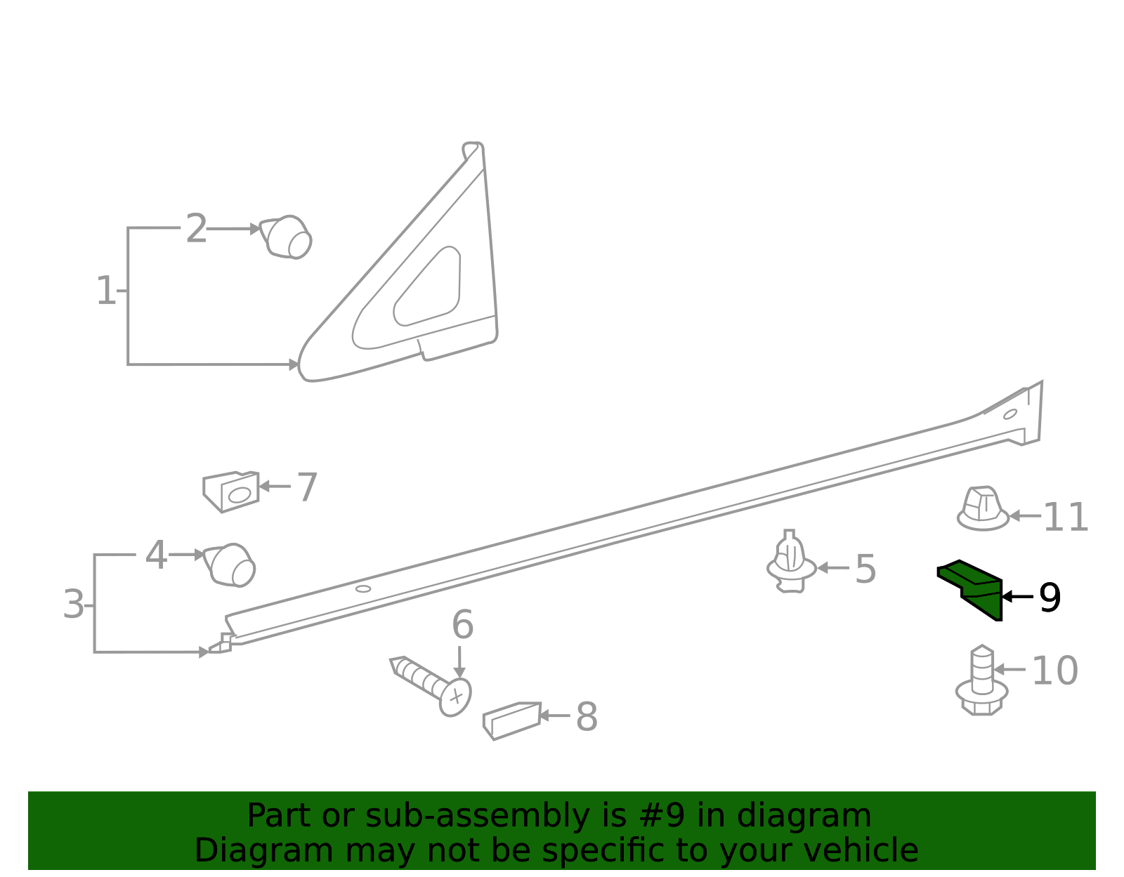 2016-2022 Lexus Deflector 75865-0E040 | OEM Parts Online