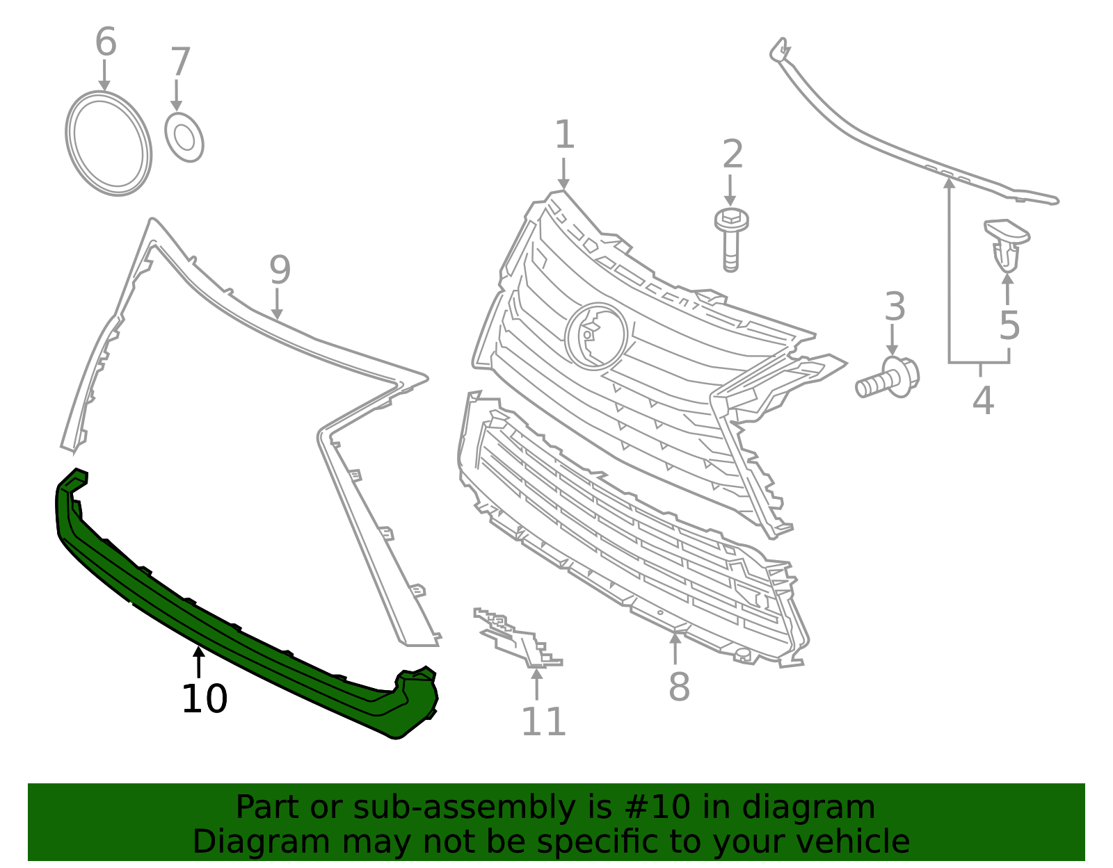 53122-48050 - Lower Molding 2016-2019 Lexus | Lexus of Stevens Creek Parts