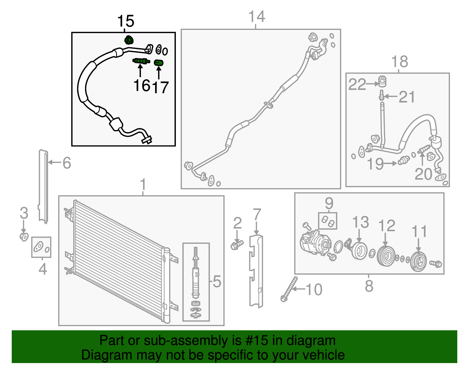 2011-2016 Ford A/C Refrigerant Suction Hose BC3Z-19867-C | TascaParts.com