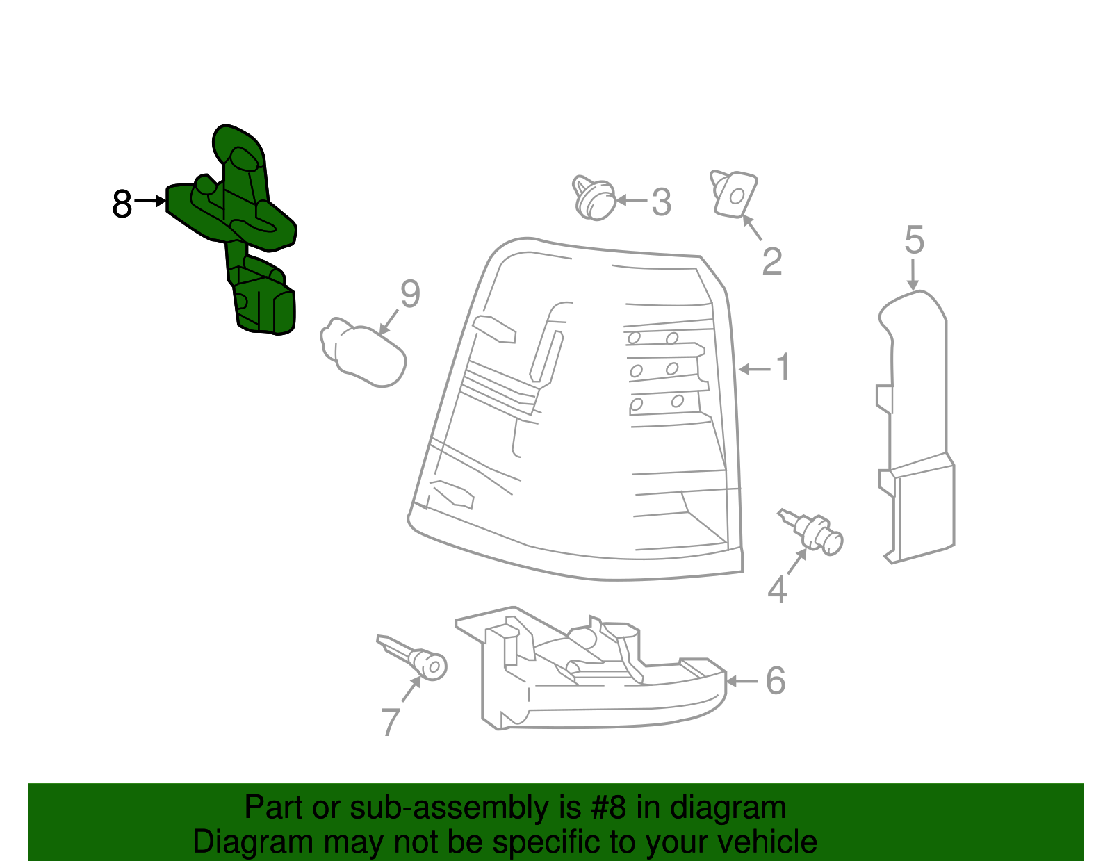 2016-2021 Toyota Land Cruiser Socket & Wire 81555-60B90 | Toyota Parts ...