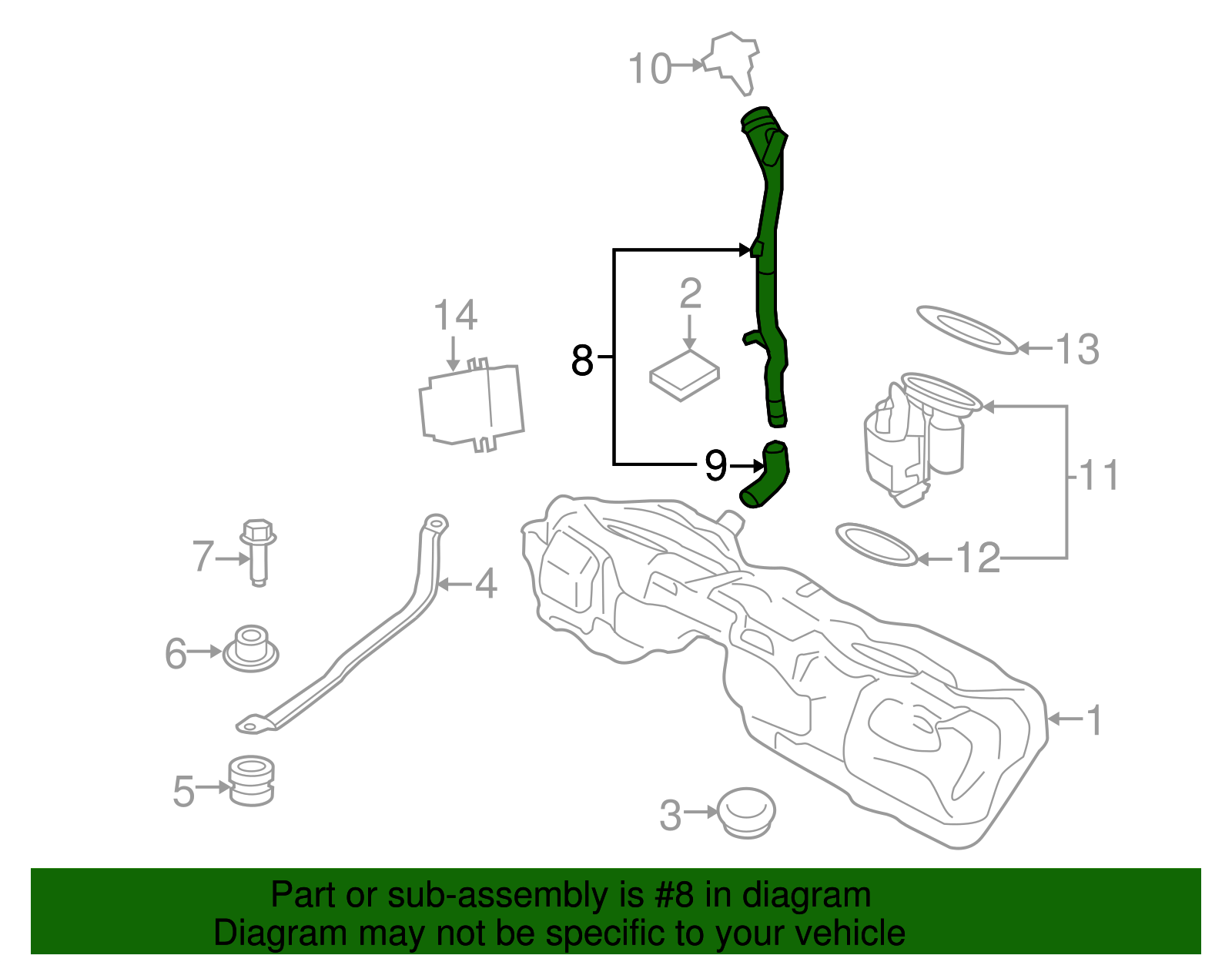 Genuine BMW 16-11-7-483-169 | Fuel Filler Pipe | FREE Shipping on Most ...