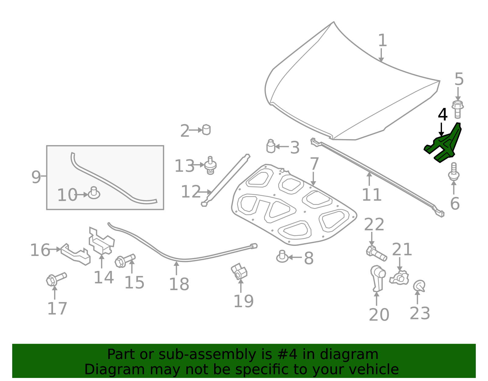 79110-2J000 - Hinge 2009 Kia Borrego | Kia.Parts Store