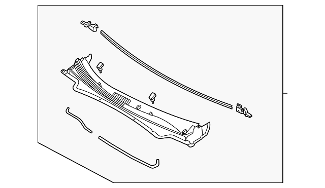 2021-2025 Hyundai Elantra Cowl Grille 86150-AA000 | World OEM Parts Hyundai