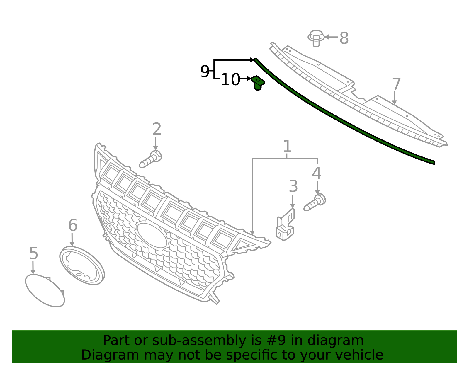 2018-2020 Hyundai Elantra GT Seal Strip 86357-G3000 | MotorMotor