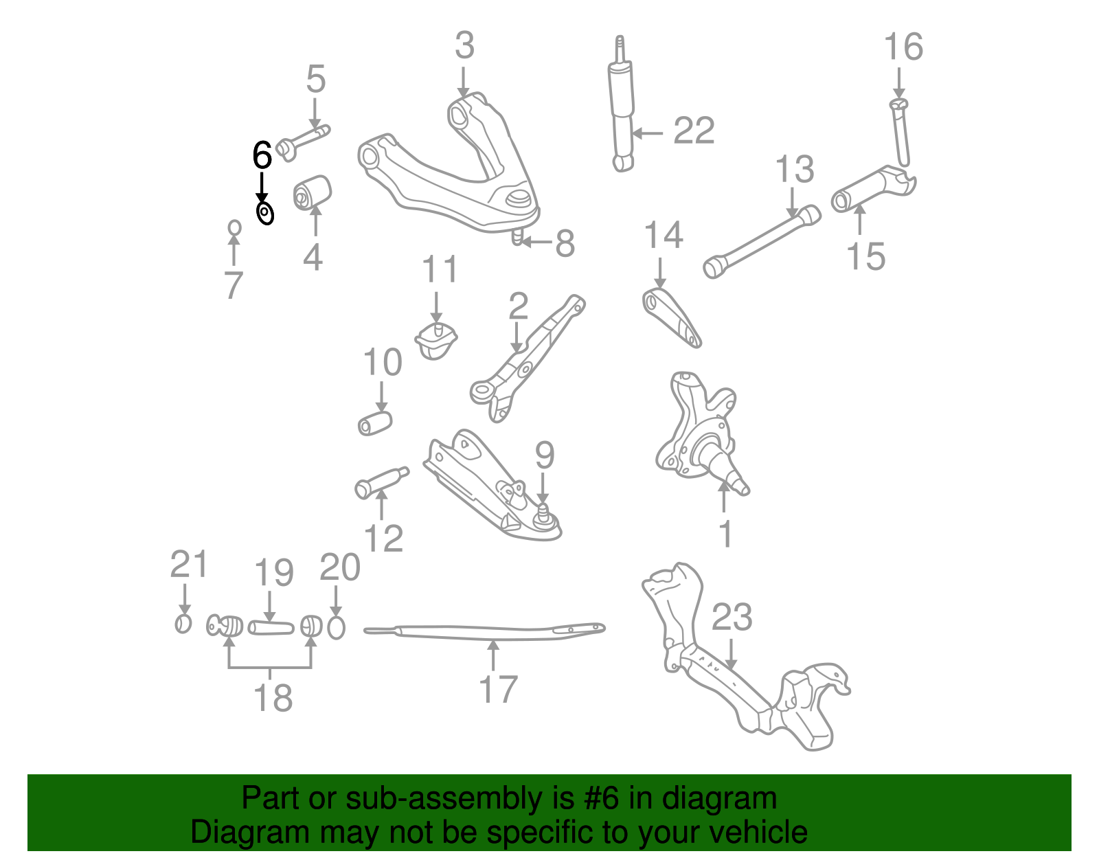 1998-2023 Nissan Frontier Xterra Upper Control Arm Eccentric Washer ...