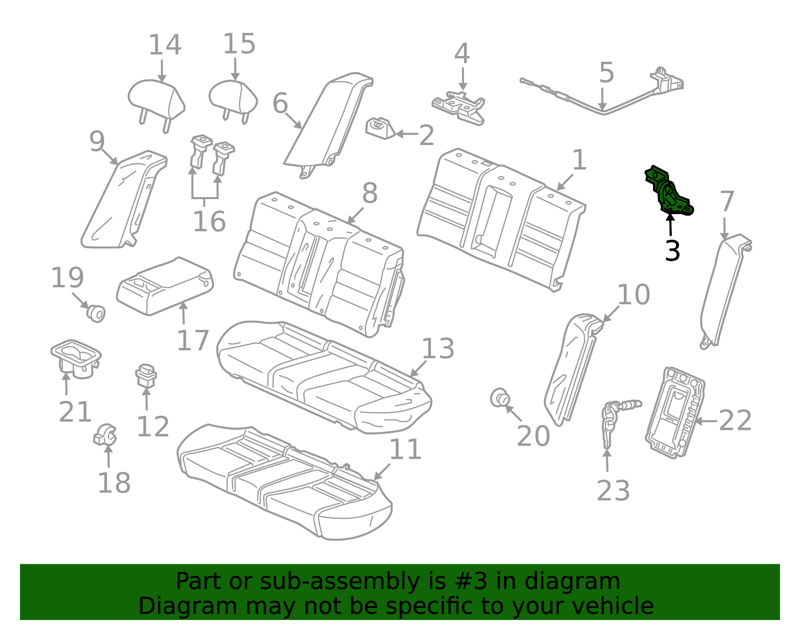 82690-TA5-A01 - 2008-2012 Honda Accord - Bracket L Seat Pivot | Genuine ...