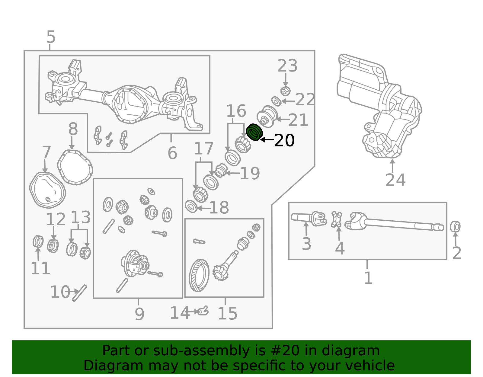 2003-2018 Mopar Pinion Seal 05086697AB | Mopar Parts Canada