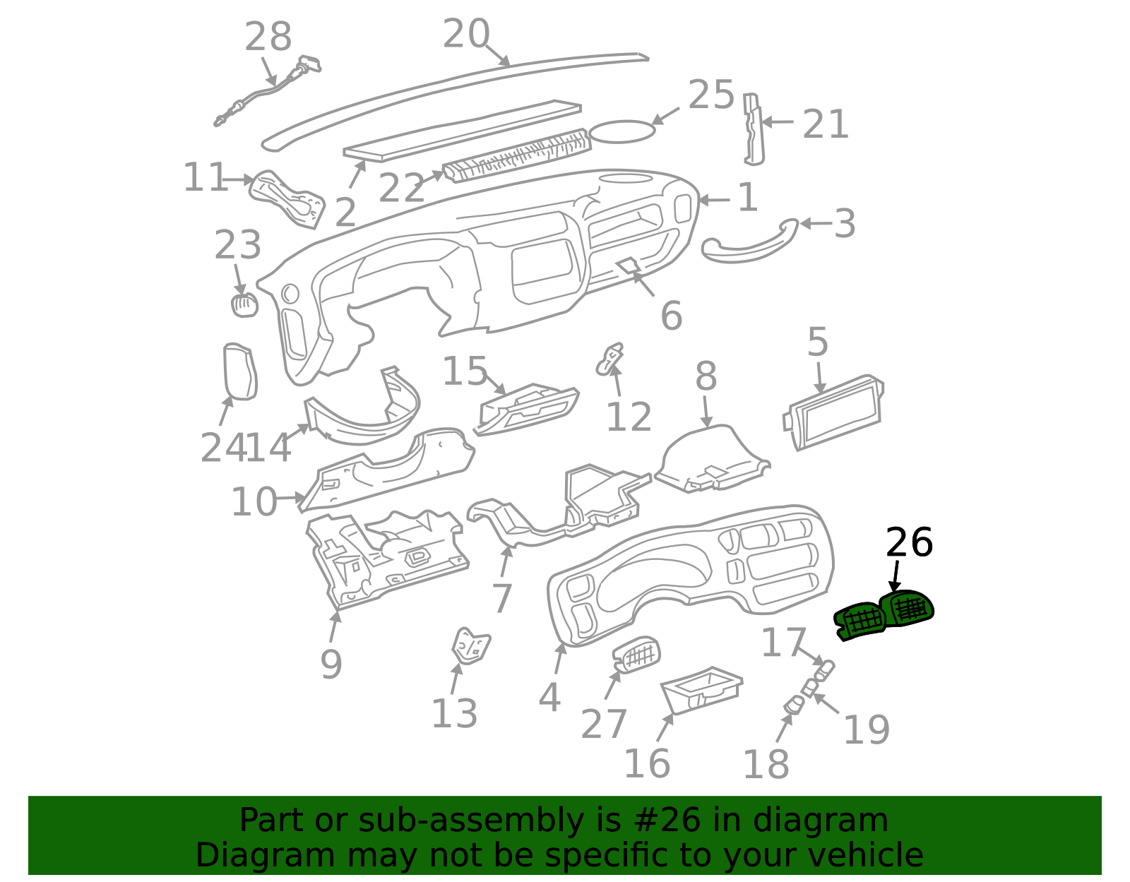 1998-2005 GM Outlet Assembly 15004665 | Shop Matick Buick GMC