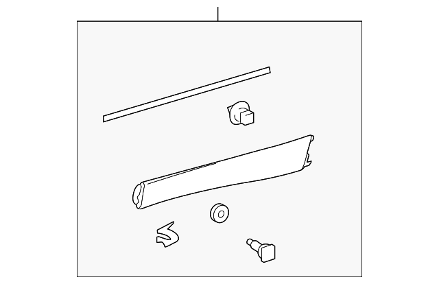2014-2019 Toyota Highlander Rocker Molding 75075-0E903 | OEM Parts Online
